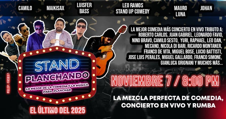 Entradas para Stand planchando | El último de 2025 (Bogotá) - Atrapalo ...