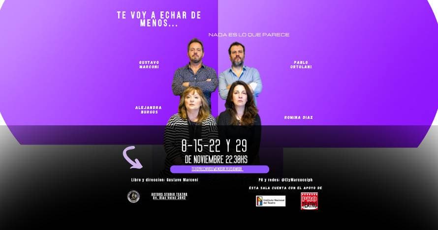 Te Voy A Echar De Menos (Nada Es Lo Que Parece) (Buenos Aires ...